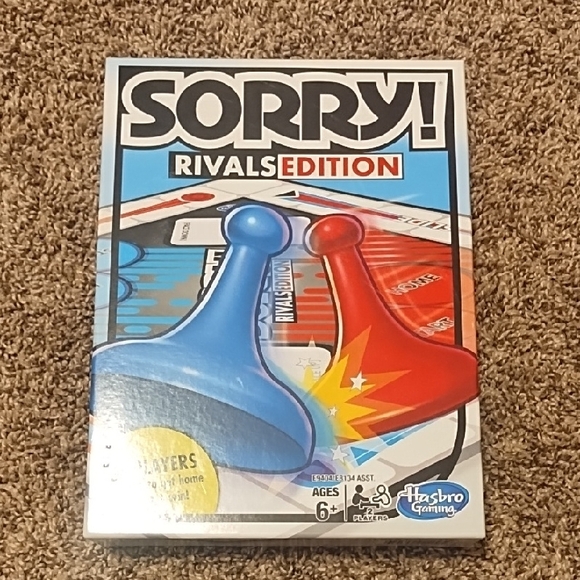 Hasbro | Games | Hasbro Blue And Red Sorry Rivals Board Game | Poshmark